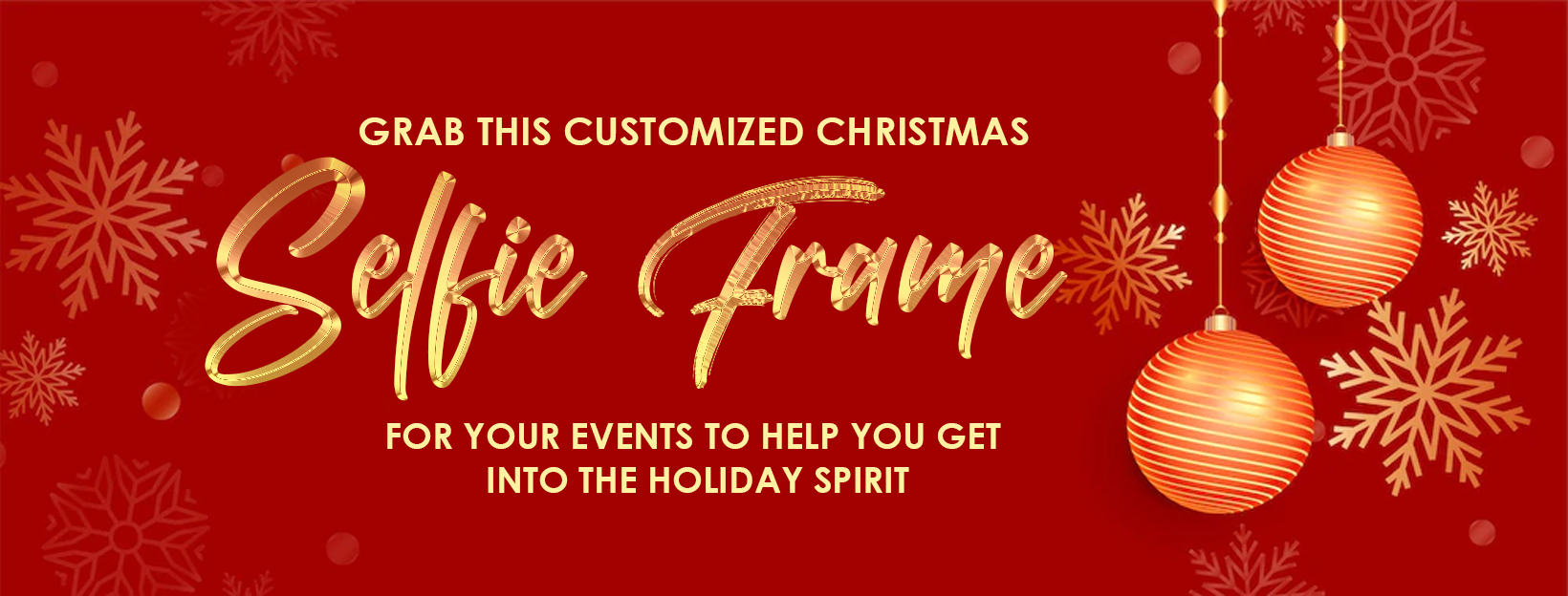 Holiday Selfie Frames for Christmas and New Year - 24hourwristbands Blog